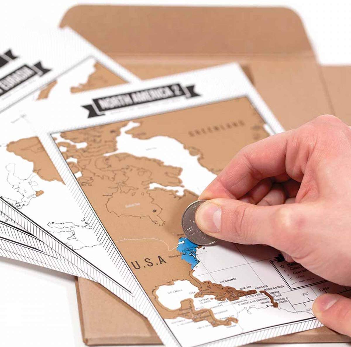 World Map Diary with 8 Scratch Off Map Travel Journal Scratch Map Page ...