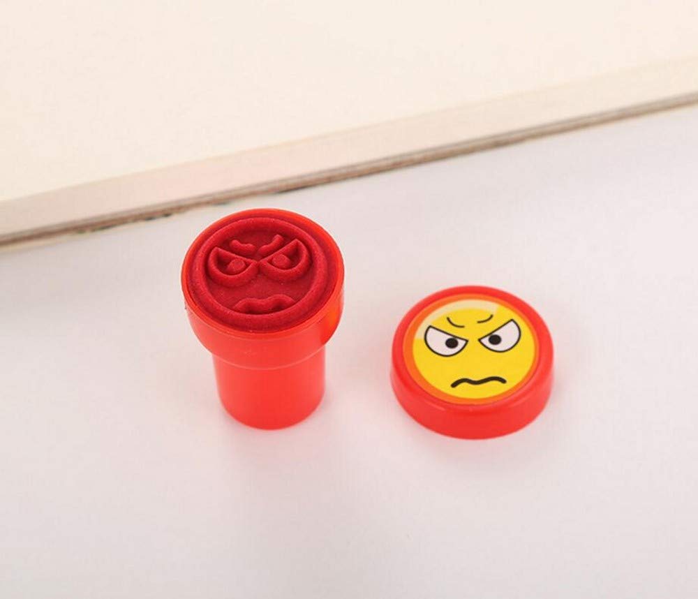 36 Emoticon Emoji ink stamps for kids stamp set self inking stamper fo ...