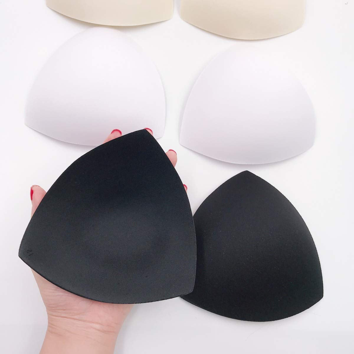 6 Pairs foam bra pad insert removable triangle bra enhancer cup for sw ...